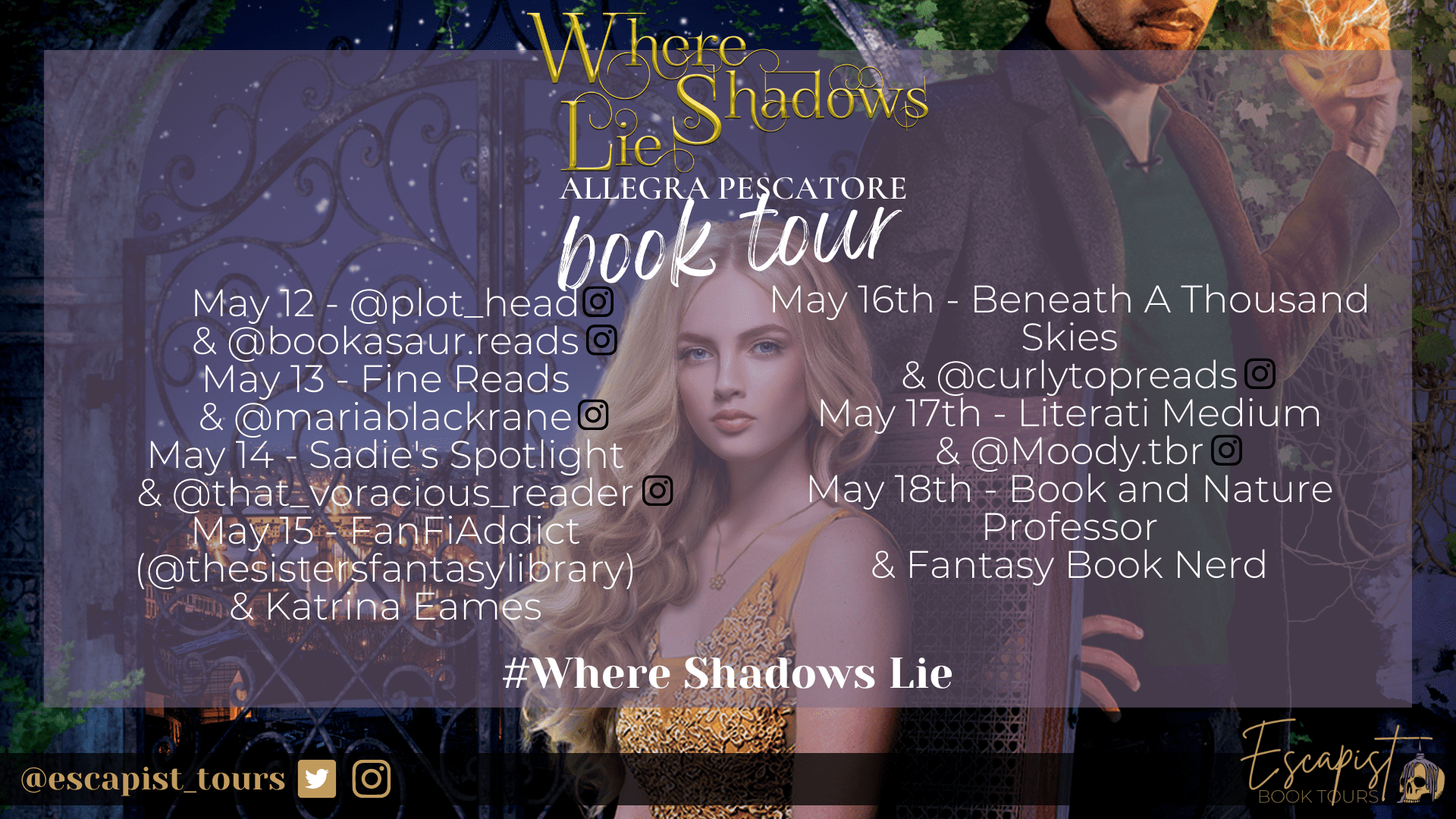Book Tour Q&A: Where Shadows Lie by Allegra Pescatore | FanFiAddict