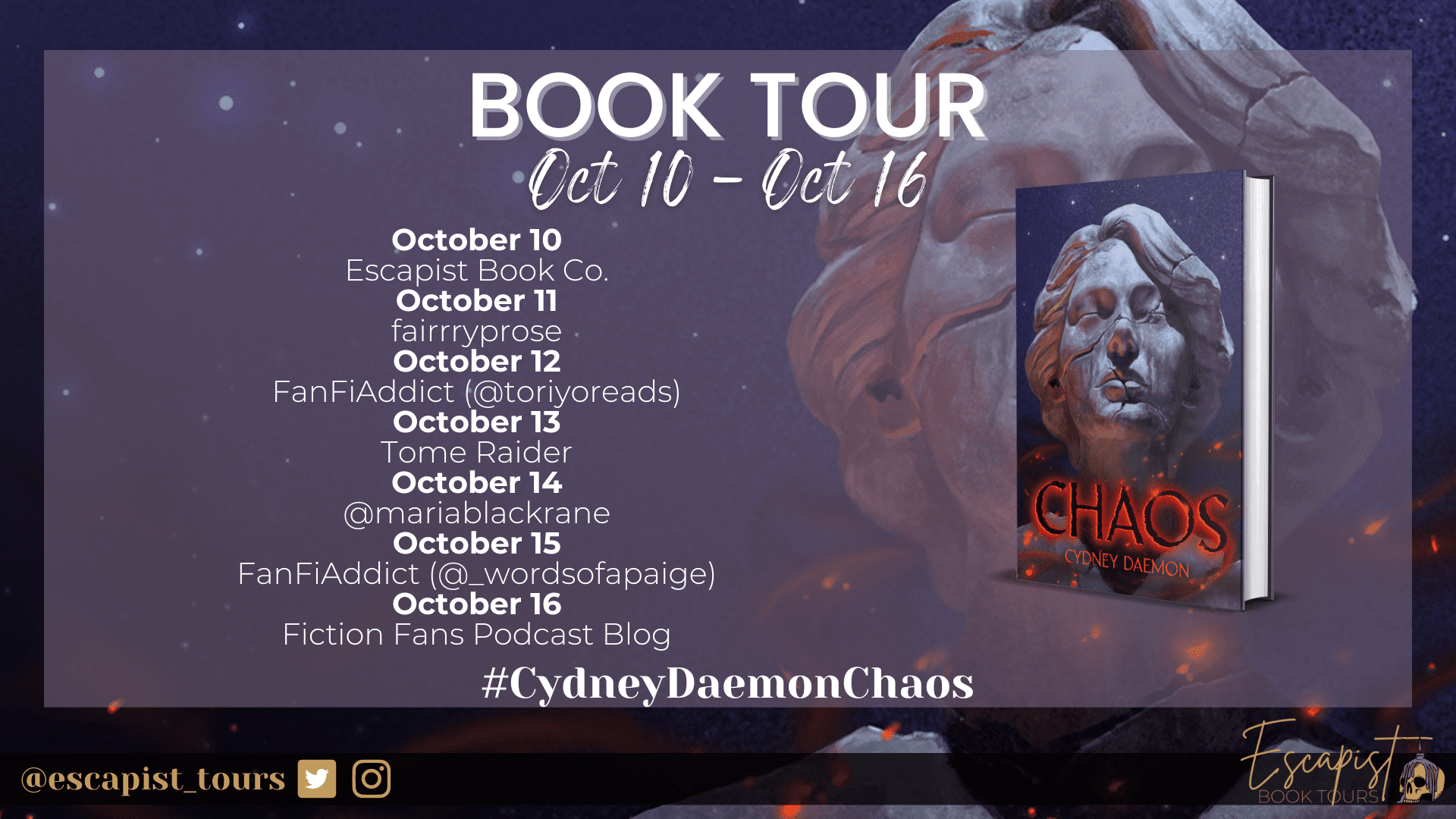 Book Tour: Chaos (Chaos #1) by Cydney Daemon | FanFiAddict