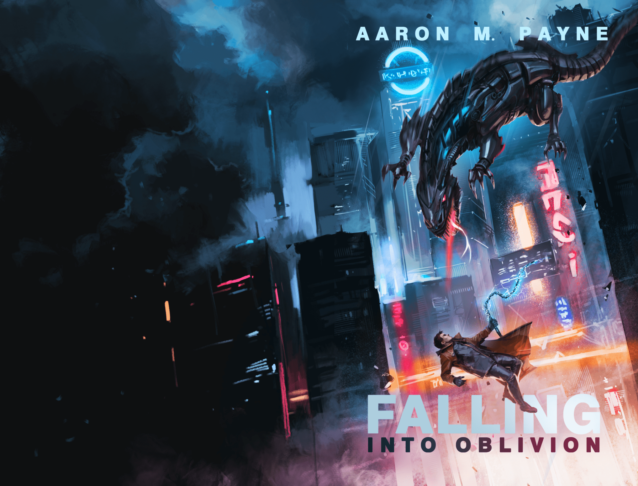 Cover Reveal: Falling Into Oblivion (Tendrils of Chrome #1) by Aaron M. Payne | FanFiAddict