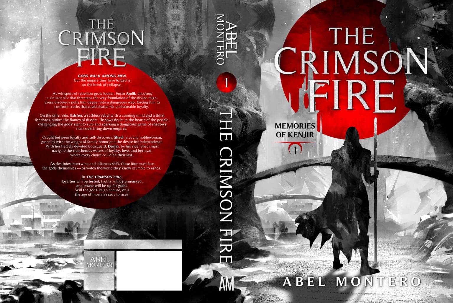COVER REVEAL: The Crimson Fire (Memories of Kenjir #1) by Abel Montero ...